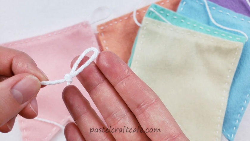 Pastel Rainbow Felt Banner | DIY Tutorial - Pastel Craft Cafe