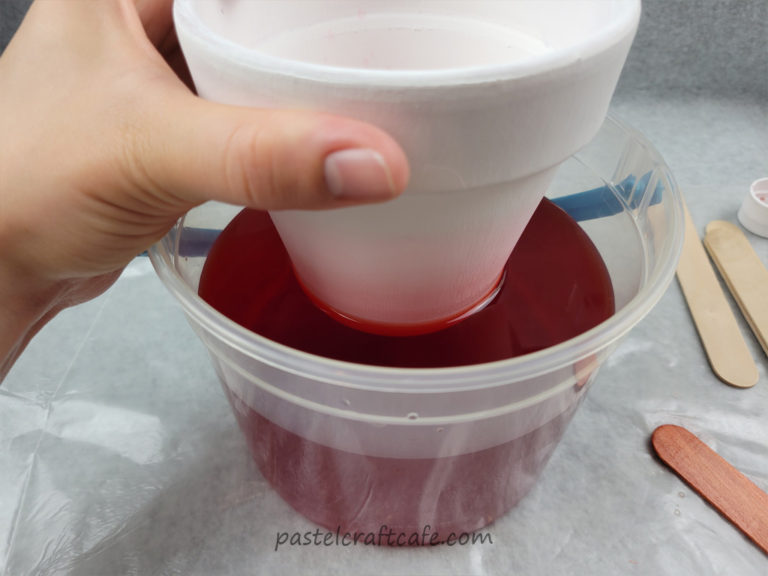 Ombre Dip Dyed Pots | DIY Tutorial - Pastel Craft Cafe