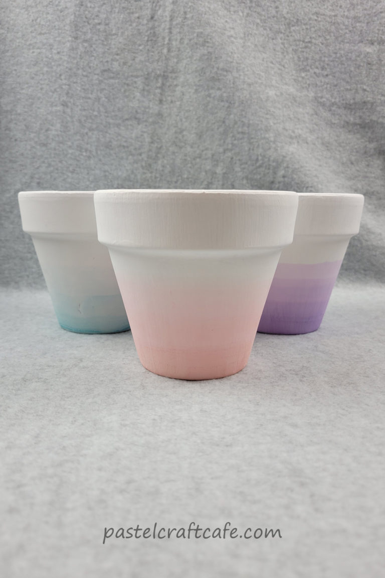 Ombre Dip Dyed Pots | DIY Tutorial - Pastel Craft Cafe
