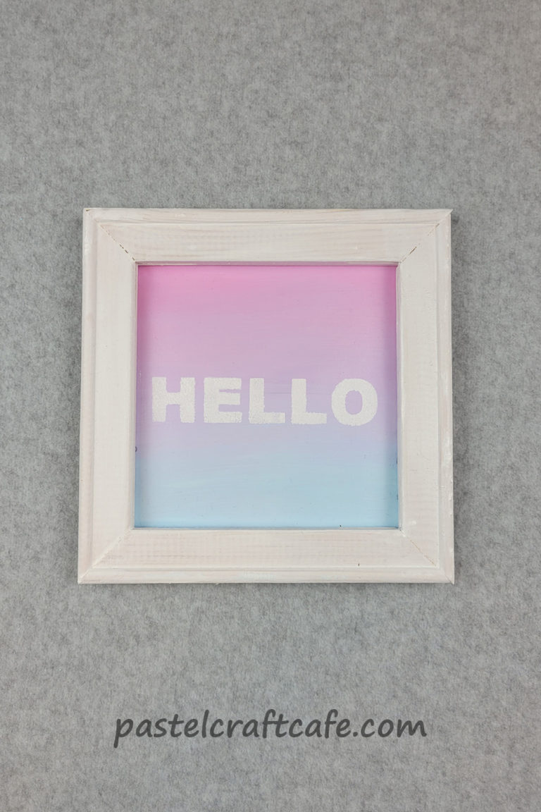 How to Make a Reverse Canvas | Crafting Basics - Pastel Craft Cafe