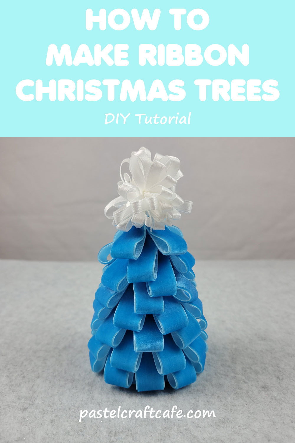 Ribbon Christmas Trees - Pastel Craft Cafe