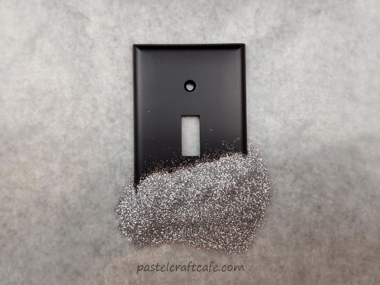 Elegant Glitter Lightswitch Plate - Pastel Craft Cafe