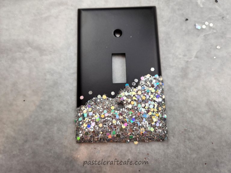 Elegant Glitter Lightswitch Plate - Pastel Craft Cafe