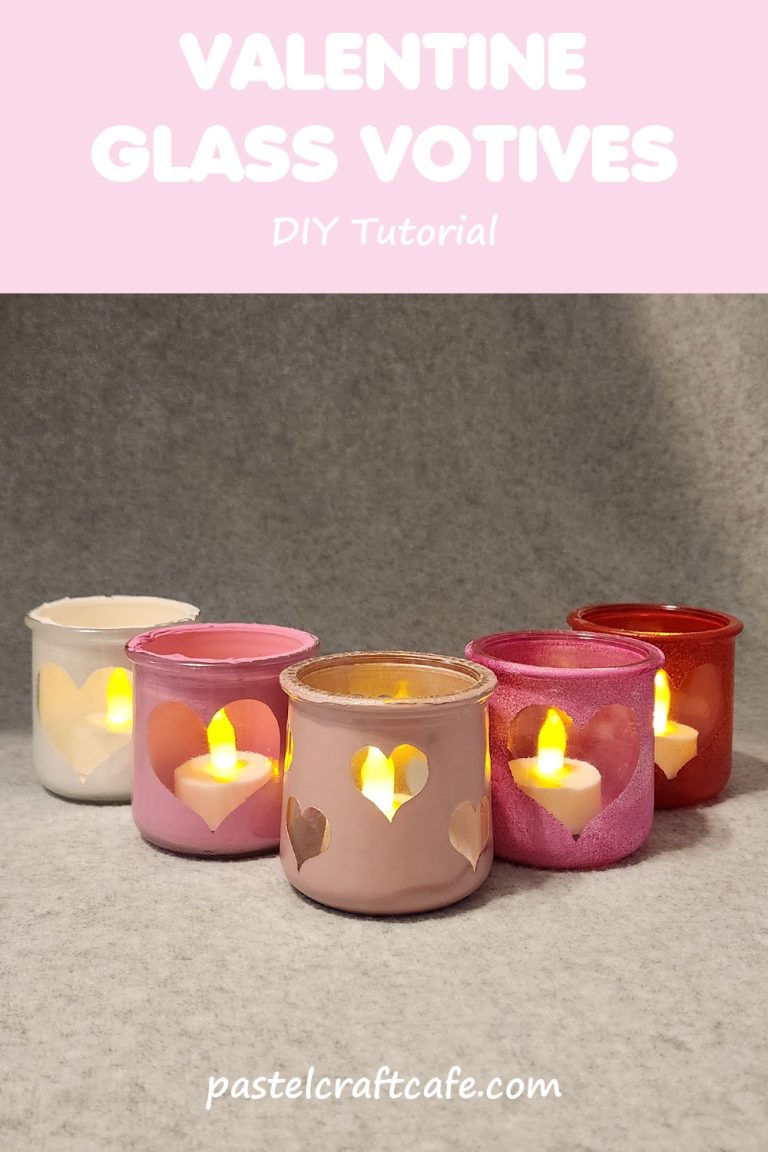 Valentine Glass Votives - Pastel Craft Cafe